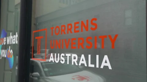 University of Torrens logo on glass with... | Stock Video | Pond5