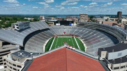 University of Wisconsin football stadium... | Stock Video | Pond5