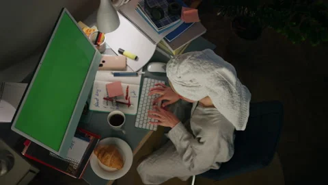 Unknown person pressing mockup computer ... | Stock Video | Pond5