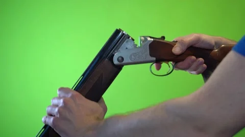 Double Barrel Shotgun Stock Video Footage | Royalty Free Double Barrel ...