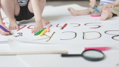 Kids Legs Drawing Stock Videos – Royalty-Free HD & 4K Videos