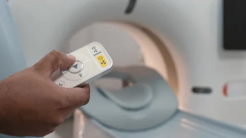 Unrecognizable Tech Operating CT Scan Ma... | Stock Video | Pond5