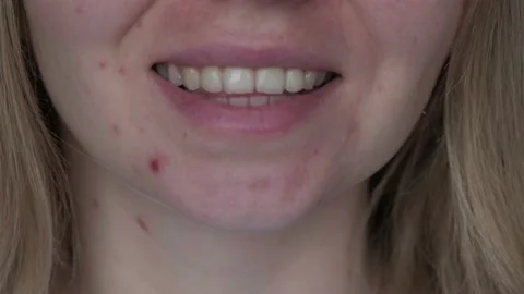 Unrecognizable woman smiling showing her... | Stock Video | Pond5