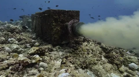 Untreated raw sewage waste discharge int... | Stock Video | Pond5