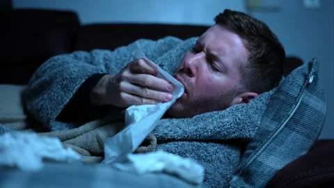 Man Cough Cough Stock Footage ~ Royalty Free Stock Videos | Pond5