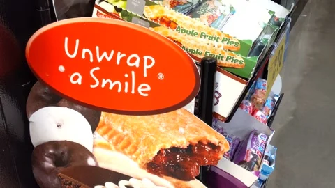 Unwrap a Smile - Little Debbie Signage -... | Stock Video | Pond5