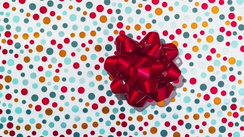 Unwrapping gift revealing a green screen... | Stock Video | Pond5