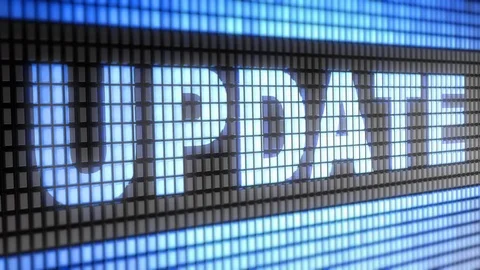 "Update" on the Screen. 4K Resolution. E... | Stock Video | Pond5
