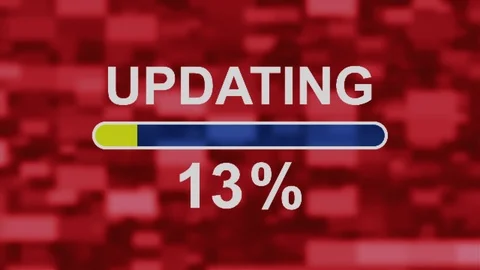 Updating progress bar countdown computer... | Stock Video | Pond5