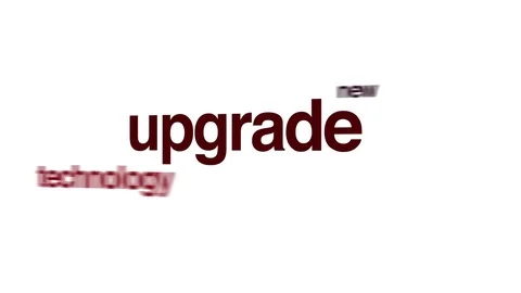 Upgrade animated word cloud. | Stock Video | Pond5