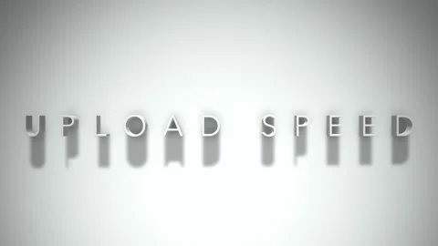 upload speed 3D title animation white te... | Stock Video | Pond5