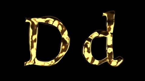 Upper and lower case d alphabet on black... | Stock Video | Pond5