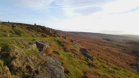 Upper Burbage at Peak District National ... | Stock Video | Pond5