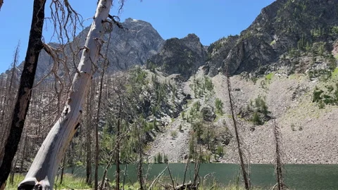 Upper Carpp Lake & Warren Peak - Anacond... | Stock Video | Pond5
