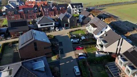 Upper class housing area with luxury vil... | Stock Video | Pond5