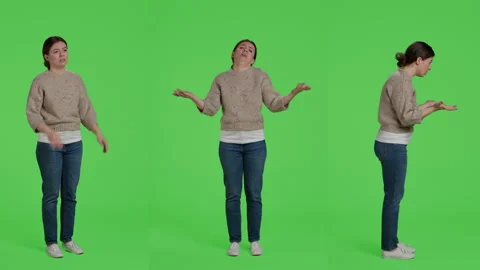 Upset frustrated woman acting angry on f... | Stock Video | Pond5