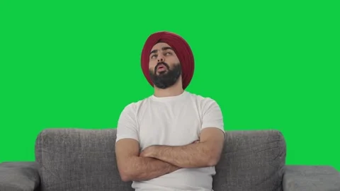 Upset Sikh Indian man slapping his head ... | Stock Video | Pond5