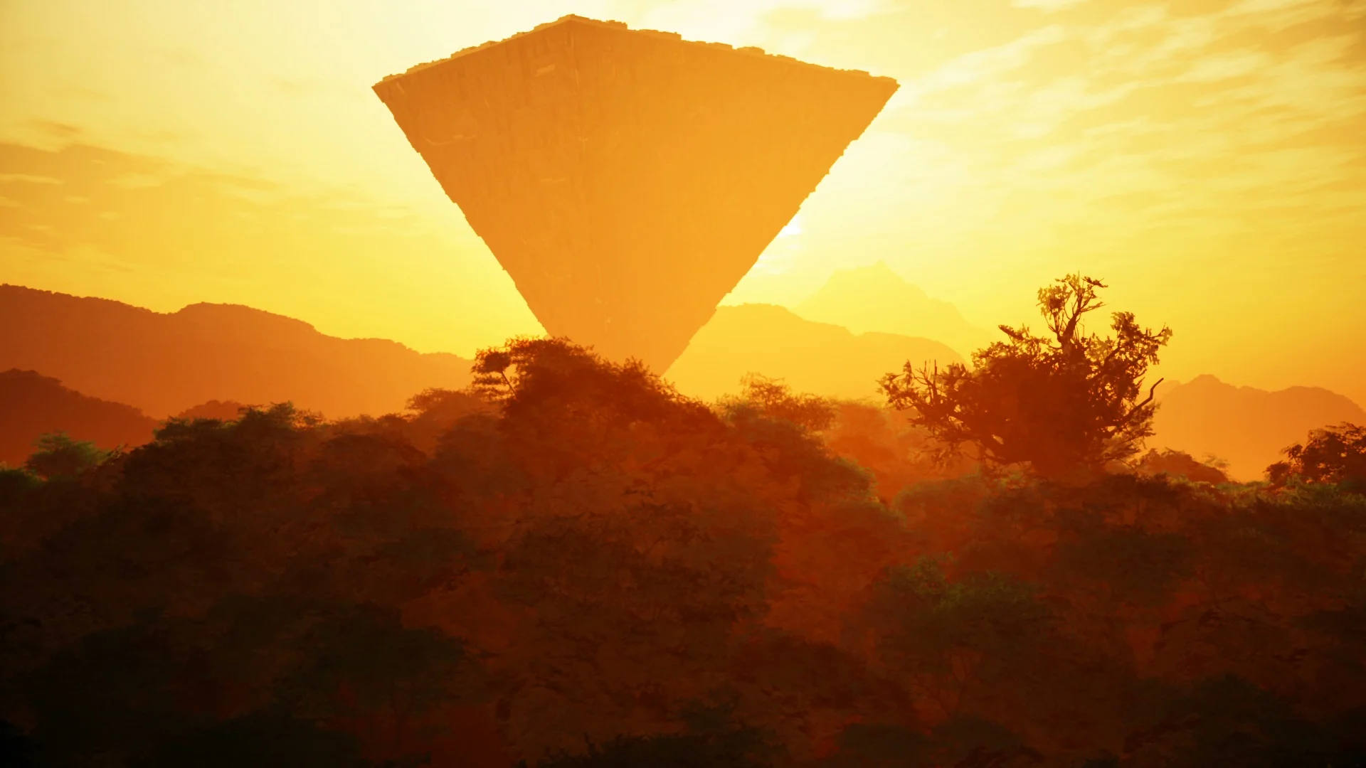 Upside Down Pyramid Wallpaper