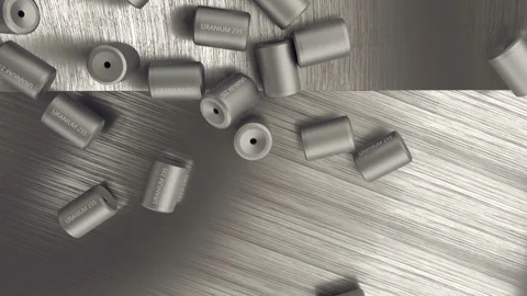 Uranium oxide fuel pellet production. At... | Stock Video | Pond5