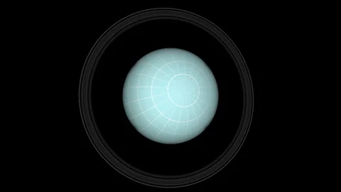 Uranus Axial Tilt Seamless Loop | Stock Video | Pond5