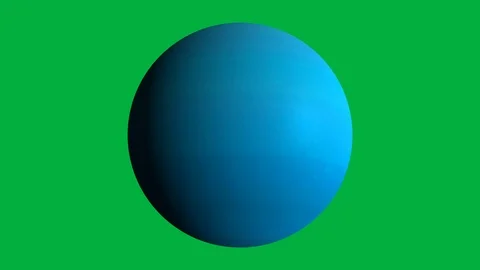 Uranus CG green screen, green background... | Stock Video | Pond5