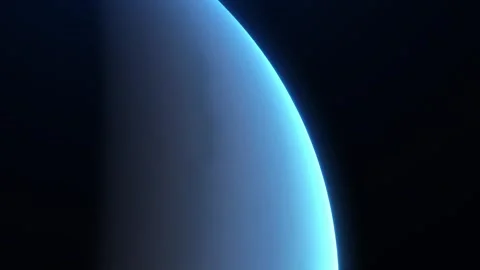 Uranus view space planet animation in de... | Stock Video | Pond5