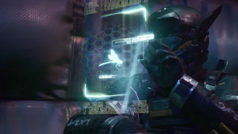 urban astronaut activates secret attack ... | Stock Video | Pond5