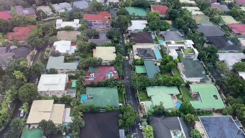 Urban city subdivisions houses and build... | Stock Video | Pond5