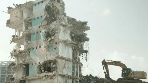 Urban demolition. 4K | Stock Video | Pond5