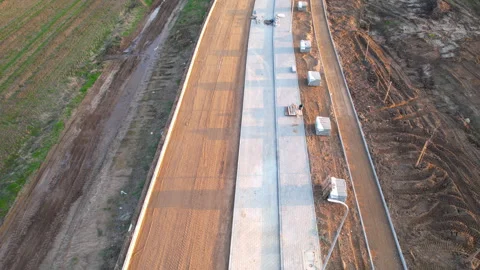 Urban Evolution: Aerial View of Road and... | Stock Video | Pond5