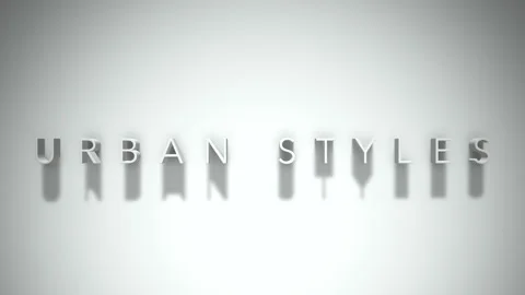 urban styles 3D title animation white te... | Stock Video | Pond5