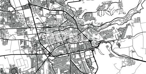 Queretaro City Mexico Map Map Of Queretaro, Mexico By Sateda Vectors