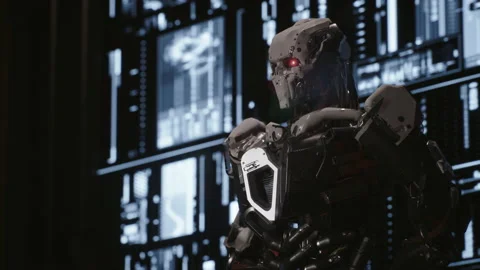 Urban Warfare: AI Robots Ready for Battl... | Stock Video | Pond5