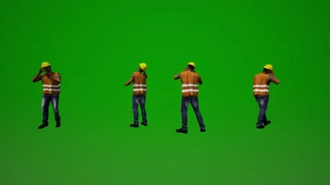 Urban workers in green screen walking an... | Stock Video | Pond5