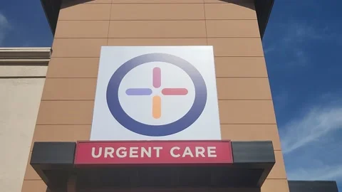 Urgent Care Signage Building | Stock Video | Pond5