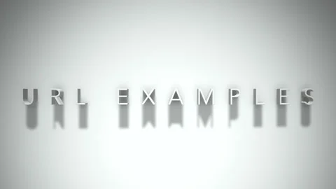 url examples 3D title animation white te... | Stock Video | Pond5