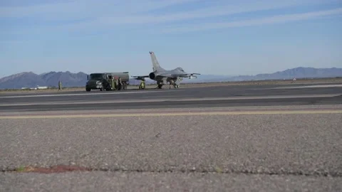 U.S. Air Force F-16 Fighting Falcon duri... | Stock Video | Pond5