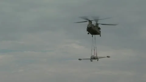 U.S. Army CH-47 Chinook helicopter carry... | Stock Video | Pond5