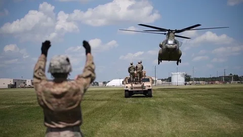 U.S. Army conducts air assault training ... | Stock Video | Pond5