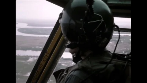 US Army Helicopter Pilot In Cockpit Duri... | Stock Video | Pond5
