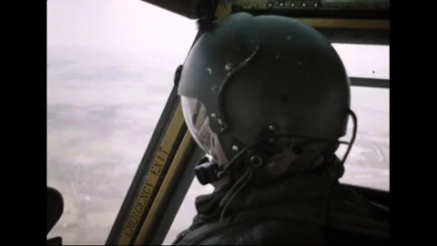 US Army Helicopter Pilot Laughing During... | Stock Video | Pond5