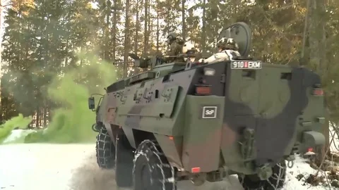 U.S. Army Iron Troop fight a mock battle... | Stock Video | Pond5