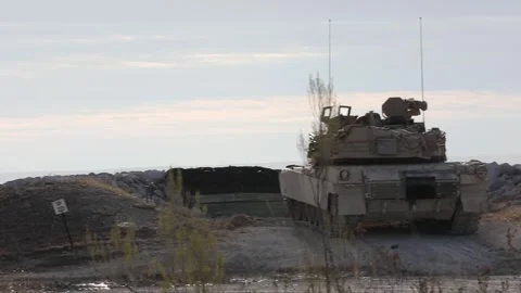 U.S. Army M1A3 Abrams main battle tank f... | Stock Video | Pond5