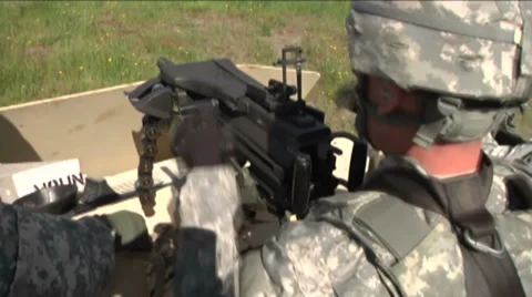 US - Army - MK19 Grenade Launcher 01 | Stock Video | Pond5