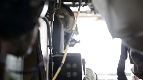 U.S. Army soldier driving military vehic... | Stock Video | Pond5