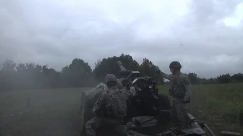U.S. Army Soldiers conduct walk-and-shoo... | Stock Video | Pond5