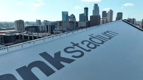 US Bank Stadium is a domed NFL Stadium i... | Stock Video | Pond5