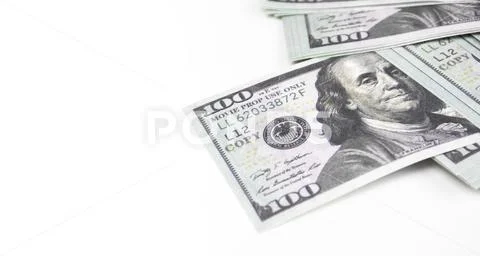 US dollar banknote replica for movie prop use on white background Stock ...