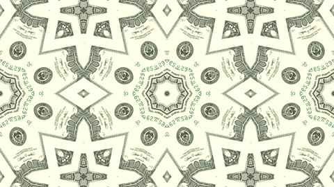 US Dollar money bill mosaic in abstract ... | Stock Video | Pond5