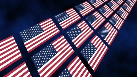 Usa Flag Graphics Stock Footage ~ Royalty Free Stock Videos | Pond5